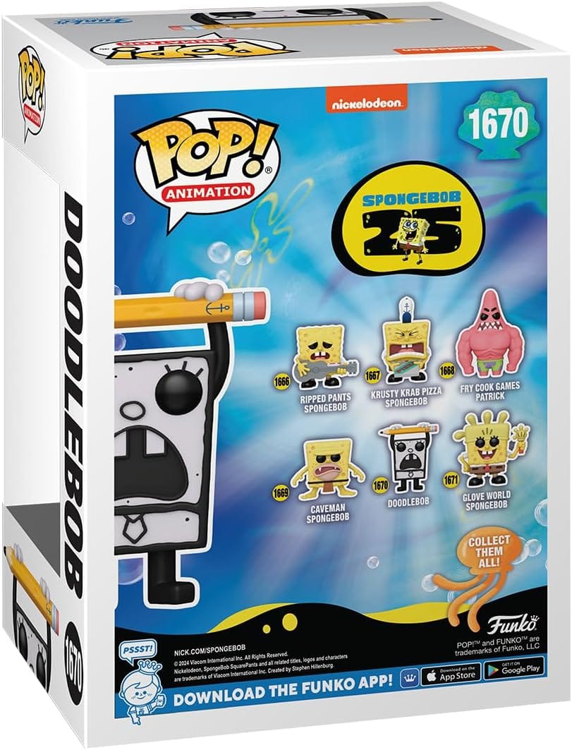 Funko Pop! Bob Esponja Trazo 1670 25 Aniversario Nickelodeon – Ciudad ...